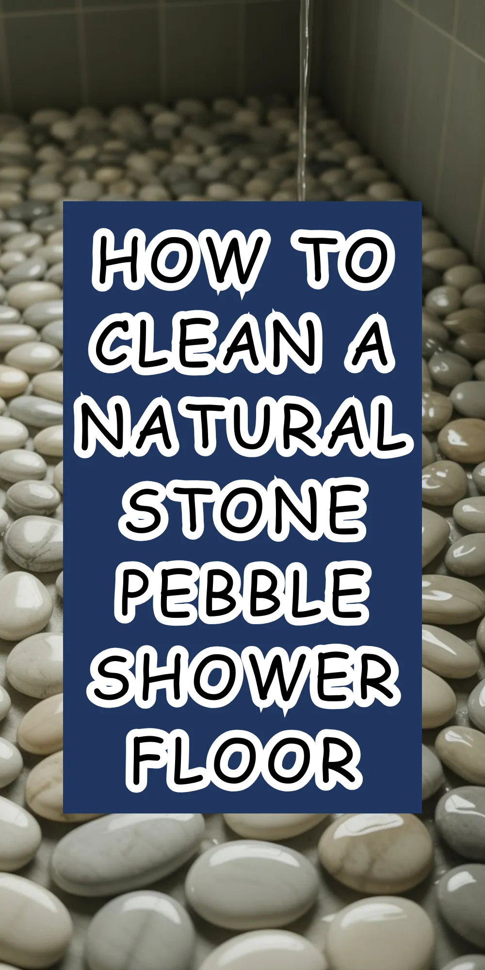 How to Clean a Natural Stone Pebble Shower Floor