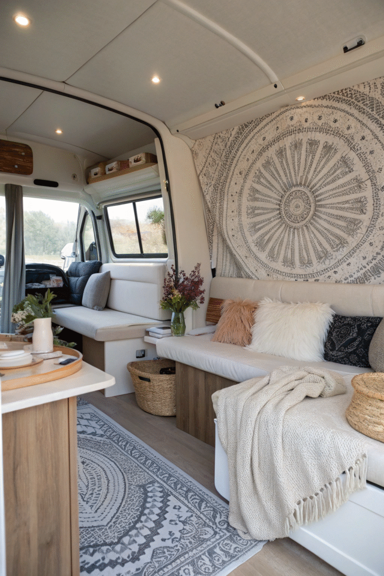 15+ Boho-Luxe Camper Van Interiors: Gypsy Living with a Touch of Glamour